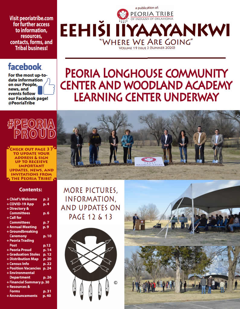 Peoria Tribe Newsletters | Peoria Tribe Of Indians of Oklahoma